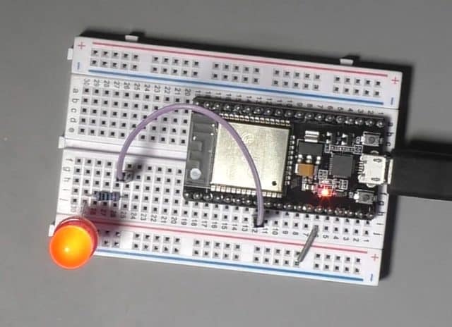 A Simple Esp32 Project Blink An Led With A Digital Output Pin