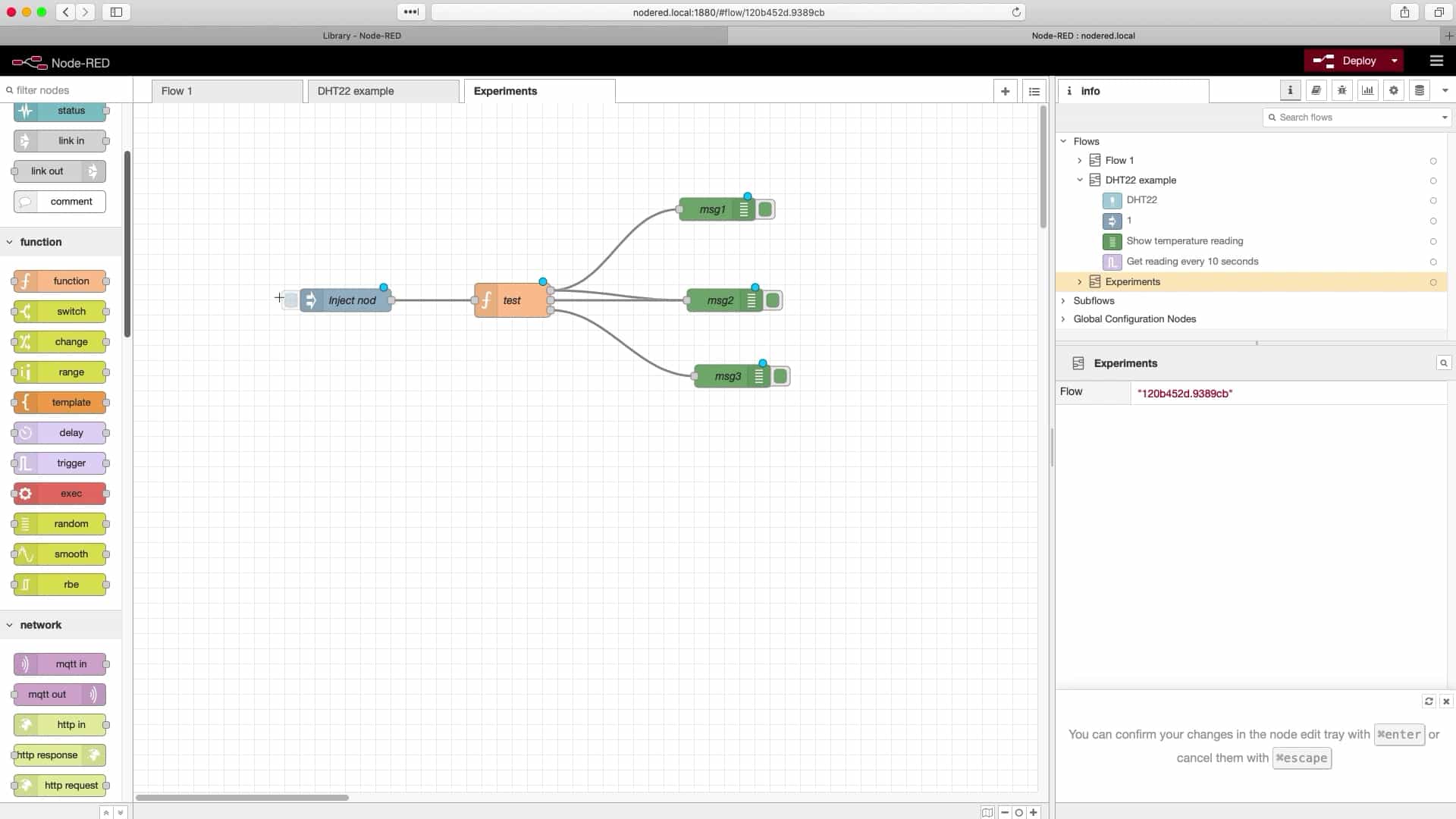 Node RED Messages And Variables Tech Explorations