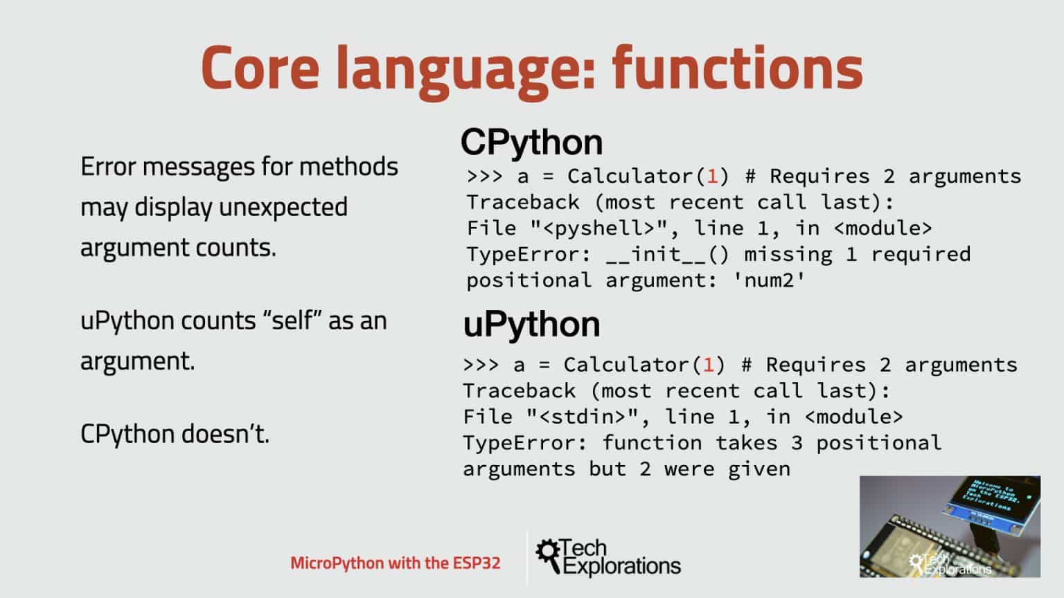 Micropython With The Esp32 Guide Series Micropython Vs Cpython 3232