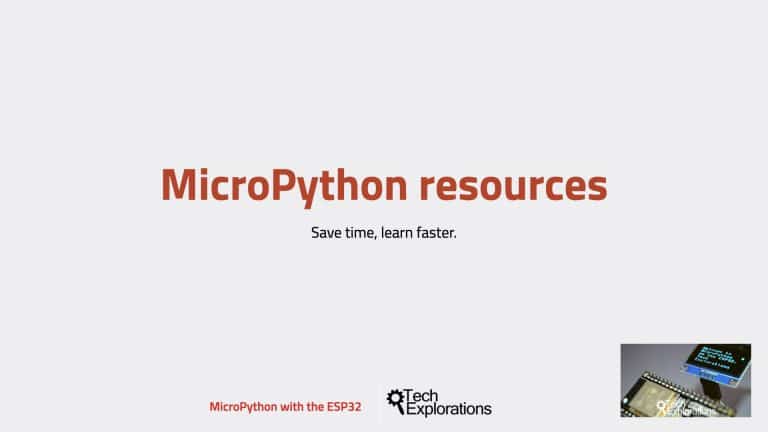 Micropython With The Esp32 Guide Series Micropython Resources 