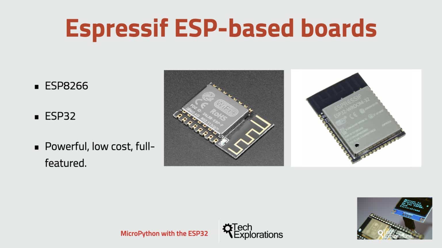 4 Micropython Compatible Boards Tech Explorations