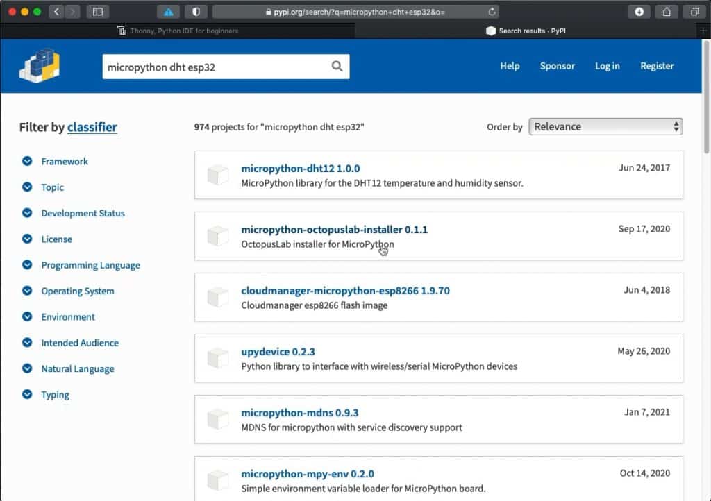 Micropython With The Esp32 Guide Series Find Python Packages At Pypi
